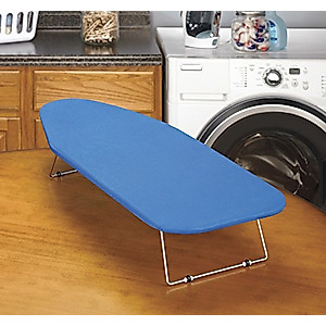 Whitmor Tabletop Ironing Board - Scorch Resistant Cover - Blue