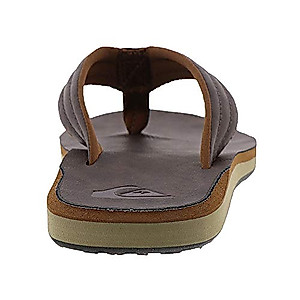Quiksilver Men's Carver Nubuck Sandal, Demitasse/Solid, 9