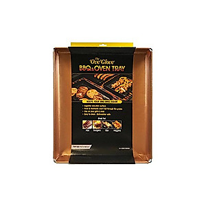 The Ove Glove BBQ & Oven Tray - Non-Stick, Reusable, and Easy to Clean Barbecue Grilling and Oven Accessory (Large, Copper)