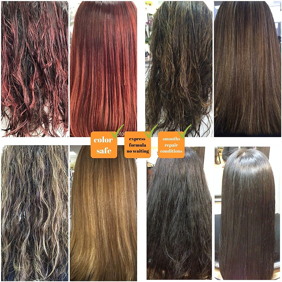 Clarifying Shampoo with Brazilian Keratin Treatment and Intensive Hair Mask KIT + Sulfate Free and Sodium Free Shampoo & Conditioner KIT