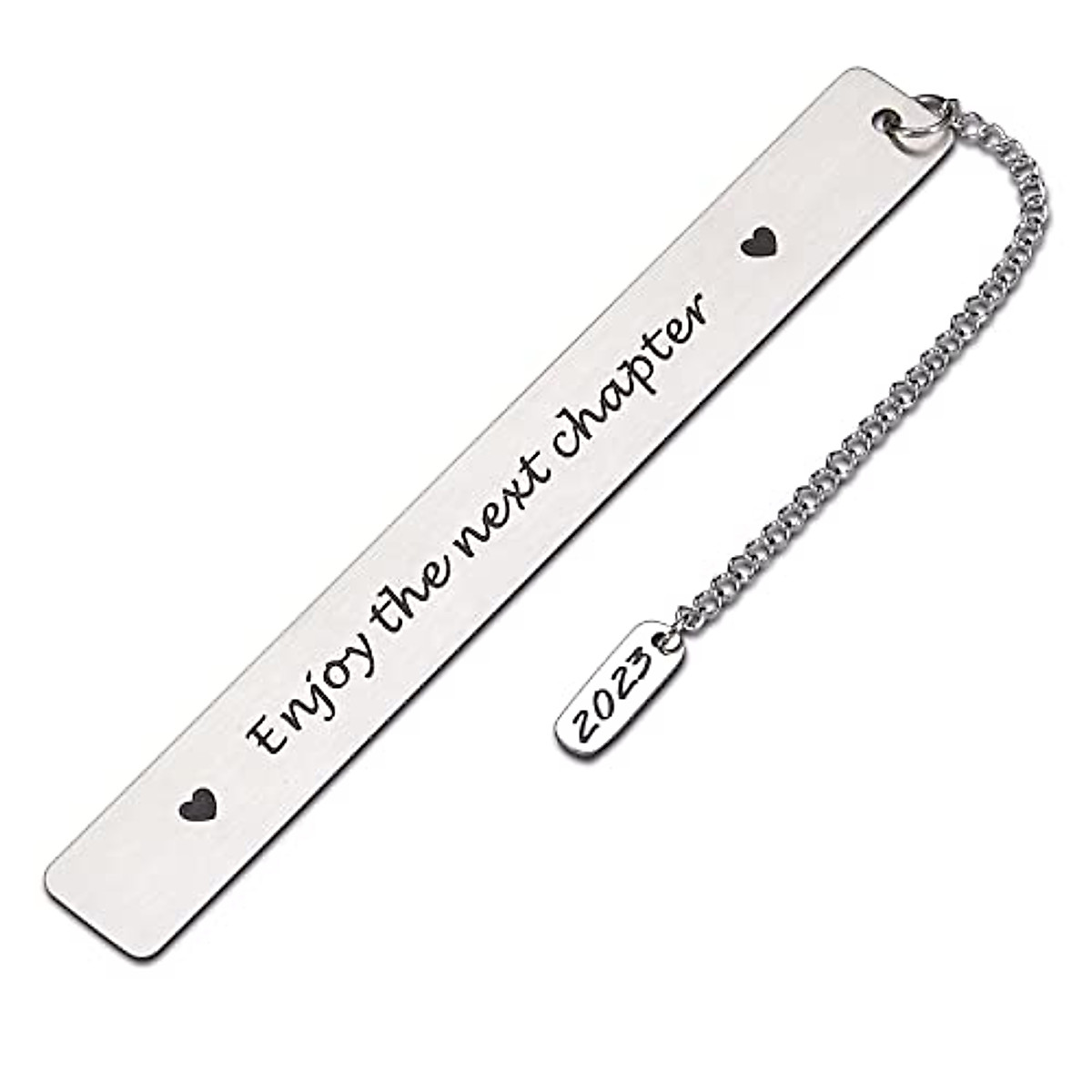 Bookmark with Chain 2023 for Book Lover, Retirement Gifts for Women, Graduation Gifts 2023 for Her Him, Inspirational Christmas Wedding Anniversary Birthday Gifts for Kid, Boss Coworker Leaving Gift
