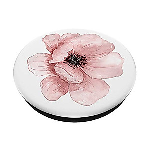 Pink Peony Flower PopSockets PopGrip: Swappable Grip for Phones & Tablets