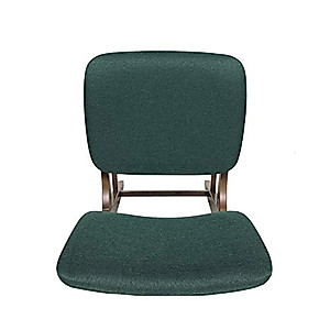 Christopher Knight Home Luella 42" Wooden Bar Chair with Fabric Seats (Set of 2), Dark Green and Walnut Finish