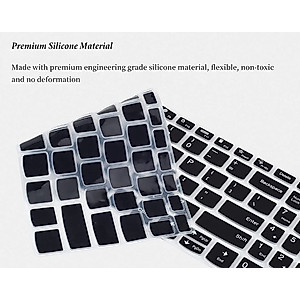 2PCS Keyboard Cover Skin for Lenovo Yoga 7 7i 15.6" 16", 2024 2023 ideaPad 5 5i 15.6", ideaPad Flex 5 5i 15.6", ideaPad 3 3i 15, ideaPad 1 1i 15.6, ThinkBook 15 G4 G3 G2,Lenovo V15 G4 G3 G2