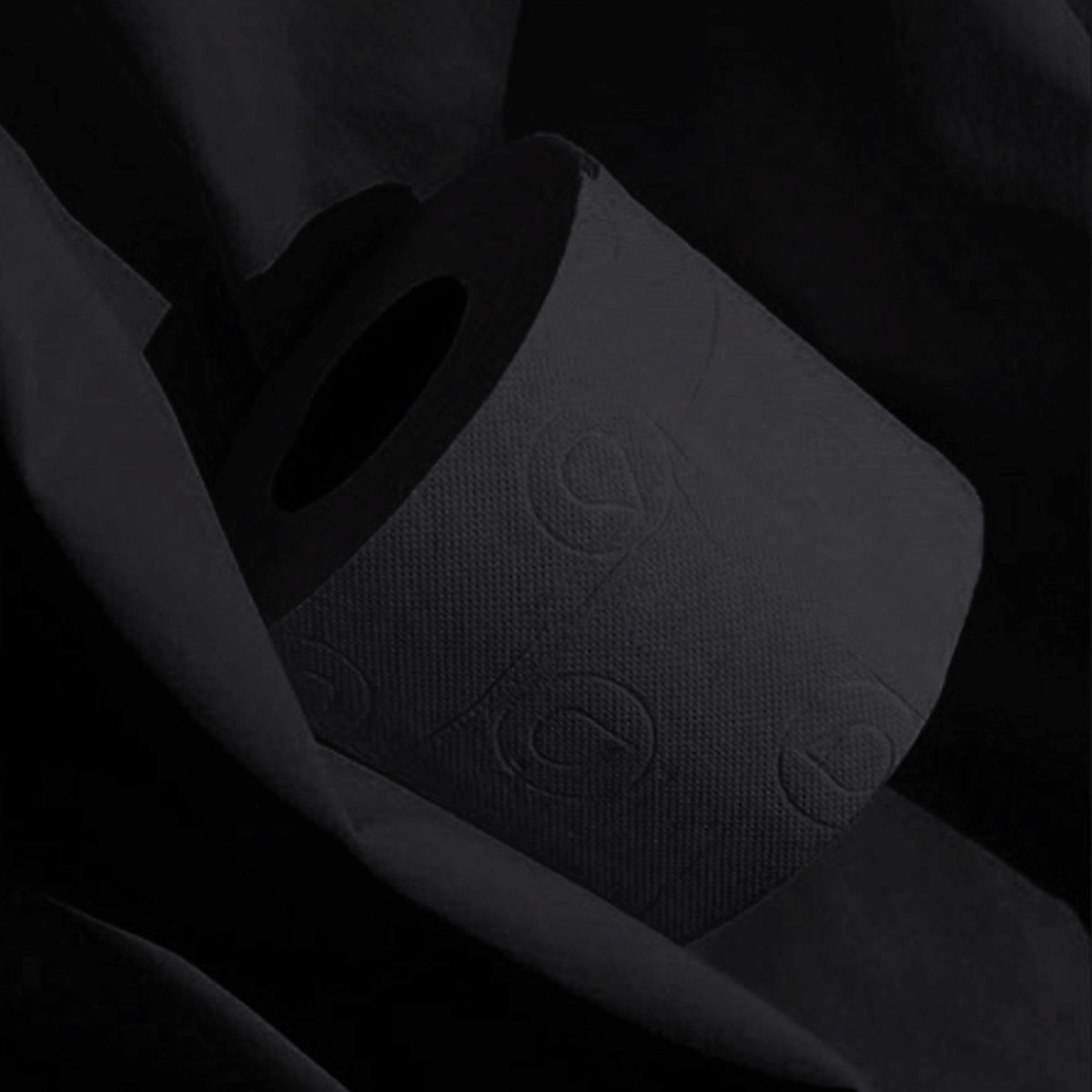 Renova Black Toilet Paper 3-Ply -Ideal for Decorating Your Home or Office - Pack of 6 Compact Rolls- 140 Sheets - Eco-label Certified - Dermatologically Tested - Septic Safe - Sustainable & Soft