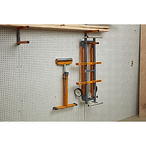 BORA Portamate Heavy Duty Folding Miter Saw Stand with Wheel Kit and Adjustable Pedestal Roller, Heavy Duty Pro Workstand with Additional Outfeed Support for Carpenters, Contractors and DIY, PM-4000B