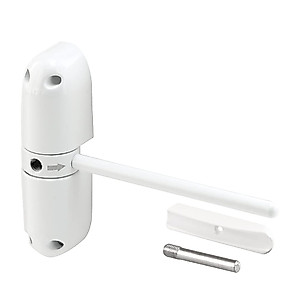 Prime-Line KC10HD Safety Spring Door Closer – Easy to Install to Convert Hinged Doors to Self-Closing – Diecast Construction, 4-1/4 In. White, Non-Handed (Single Pack)