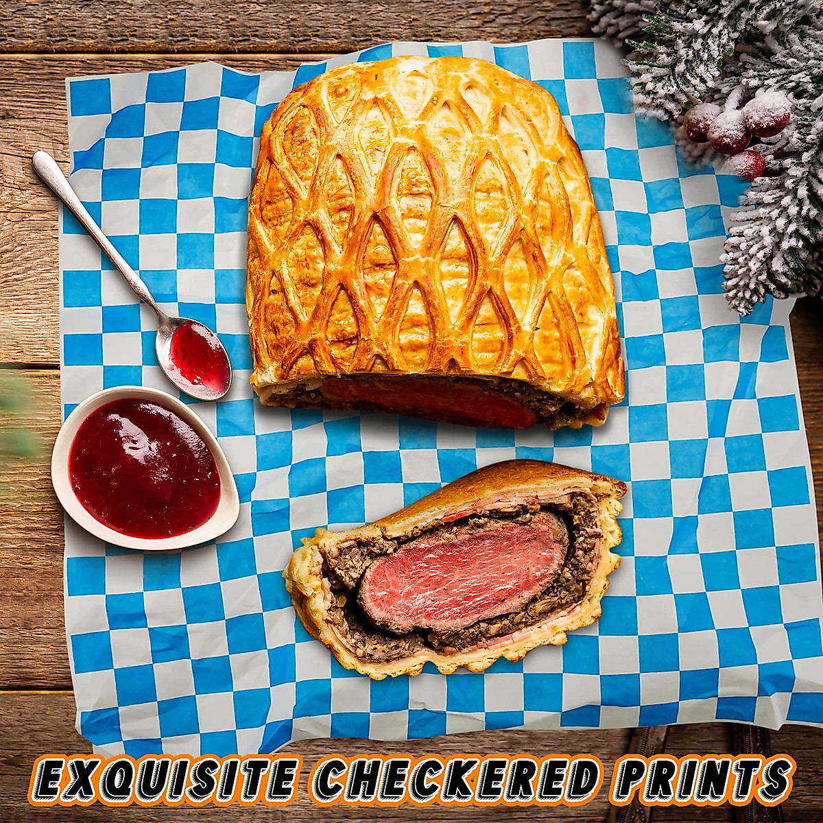 Fuutreo 800 Sheets Checkered Dry Waxed Deli Paper Sheets 12 X12 Inch Food Basket Liners Sandwich Wrapping Paper Hamburger Wrappers Wax Paper Deli Wrap for Kitchen Food Bread Hamburger, 8 Colors