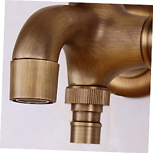 Angoily 1pc Antique Faucet European Style Bath Taps Farmhouse Retro Faucet Vintage Style Faucet Lavatory Faucet Kitchen Tap Knobs Kitchen Faucet Kitchen Fauvet Copper Faucet Household