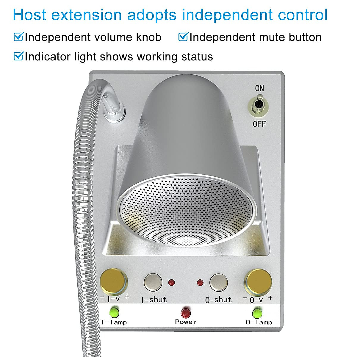 Retekess TW105 Intercom System for Buiness,Two Way Intercom,Anti Interference,Loud Sound,for Office,Shop,Restaurant（2 Pack）