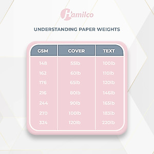 Hamilco Cream Colored Cardstock Thick Paper - 8 1/2 x 11" Heavy Weight 100 lb Cover Card Stock for Printer - 50 Pack