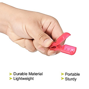 PATIKIL Small Size Squid Jig Hook Protector Case, 10 Pack Fishing Hook Covers Hook Bonnets Jigs Lure Cover Tackle Boxes Tools, Red