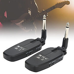 Guitar System Rechargeable Guitar Transmitter Receiver Audio System 48K 24bit 20Hz-20KHz Electronic Bass Pickup Amplifier Accessories