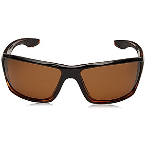 Peppers unisex adult Pipeline Sunglasses, Shiny Black/Tortoise/Brown, 65 mm US