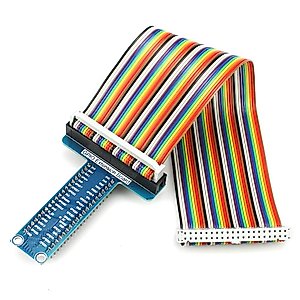 WayinTop RPi GPIO Breakout Expansion Kit for Raspberry Pi 4B 3B+ 3B 2B B+, T-Type GPIO Expansion Adapter Board + 830 Tie Points Solderless Breadboard + 40pin GPIO Flat Ribbon Cable + 65pcs Jumper Wire