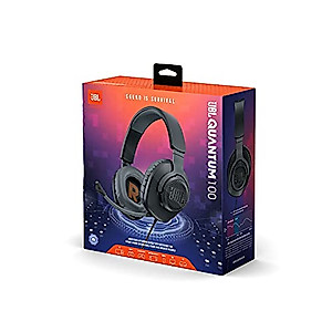 JBL Quantum 100 - Wired Over-Ear Gaming Headphones - Black