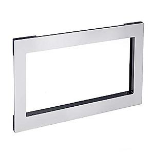 Unknown1 30 in. Stainless Steel Microwave Oven Built-in Trim Kit Silver Finish