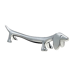BMTick Silver ‘Hunter’s Dachshund’ Cutlery Rest for Knifes, Forks and Spoons (Set of 12) Knife Rest Set