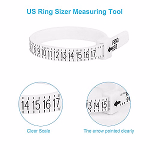 Ring Sizer Measuring Tool, Aluminum Ring Mandrel, 27 Pcs Premium Metal Ring Measurement Tool, Mens Womens Finger Gauge, 4 Sizes Ring Stick, 4 Pcs Polishing Cloth, US Ring Sizing Kit, by UUBAAR
