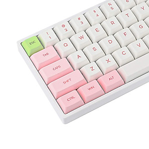 EPOMAKER SK64S Hot Swappable Bluetooth 5.1 Wireless/Wired Mechanical Keyboard with RGB Backlit, PBT Keycaps for Win/Mac/Gaming (Gateron Optical Brown, Pink White)