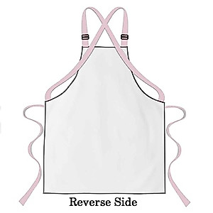 LshyMn Flamingo Apron 33.4x27.5 Inches Plant Leaves Palm Leaves Wild Animals Pattern Printed Bib Apron for Home Kitchen Cooking Chef Apron WQXTMN88