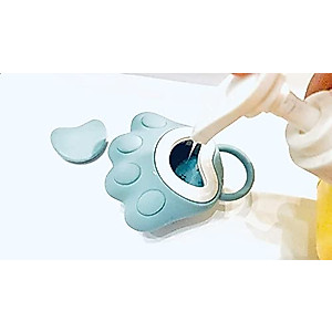 Ctpeng Dog Bath Brush,Soft Pet Shampoo Brush,Cat Massage Brush for Massaging Washing＆Bathing(Blue)