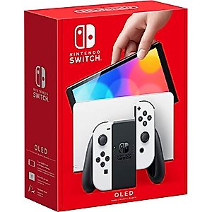Nintendo Switch (OLED model) w/White Joy-Con (Renewed Premium)