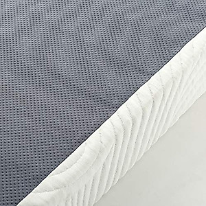 ZINUS Quick Lock Metal Smart Box Spring / 4 Inch Mattress Foundation / Strong Metal Structure / Easy Assembly, Queen White