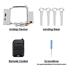 Airdrop Device for DJI Mini 3 and Mini 3 Pro Drone Accessories Payload Delivery Transport Device Fishing Drone, Drop Fishing Line, Wedding Scene, Search&Rescue Compatible with DJI Mini 3 and Mini 3 Pro Drone