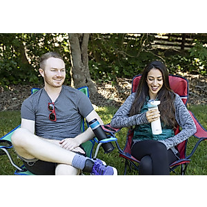 MIRA 16 oz Lightweight Insulated Travel Mug for Coffee, Tea - Stainless Steel One Touch Lid Tumbler - Keeps Hot or Cold - Black