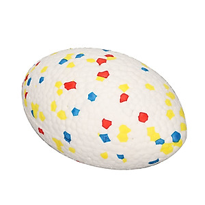 Keebgyy Dog Color Rugby Toy, Bite Resistant Teeth Grinding Balls Toy, High Bouncing Power Interactive Floating Dog Chew Toy Balls, Durable Dog Toys Rugby Shape for Dogs, for Medium Large Dogs