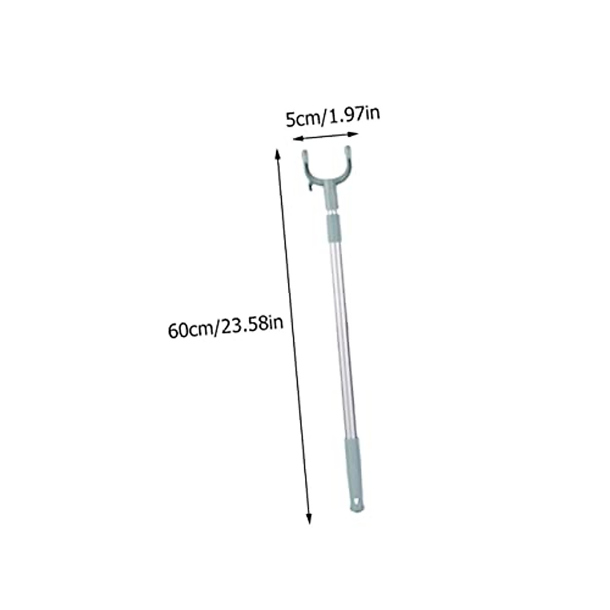 Alipis 3pcs Retractable Clothes Rail Outdoor Hanging Hooks Plastic Hanger Storage Hooks Extendable Reach Pole Retractable Clothesline Rod Telescoping Closet Pole Home Clothes Rod Green