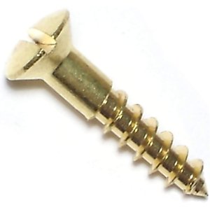 Hard-to-Find Fastener 014973130268 Slotted Oval Wood Screws, 8 x 7/8, Piece-30