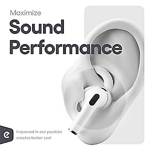 KeyBudz EarBuddyz for AirPods 3 Ear Hooks Covers [Added Storage Pouch] Anti Slip Accessories Compatible with Apple AirPod 3 - Small, Medium, Large Pairs (White)