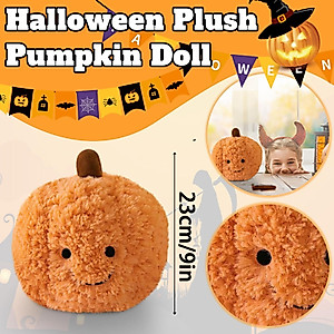 Pumpkin Pillow, Soft Stuffed Pumpkin Doll, for Halloween Thanksgiving Decorations Party Home Decor Pumpkin Decor (1pcs)