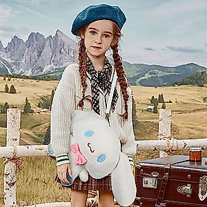 Hiyancy Cute Anime Plush for Girls Women, Cartoon Cinnamoron Dog Plush Doll for Kids Boys Girls Birthday Gifts Cosplay