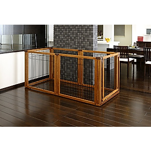 Richell 3-in-1 Convertible Elite Pet Gate, 6-Panel