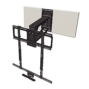 MantelMount MM700 Premier Fireplace TV Mount Pull Down Bracket for 50"-90" & 25-115 lb Televisions Above Mantel