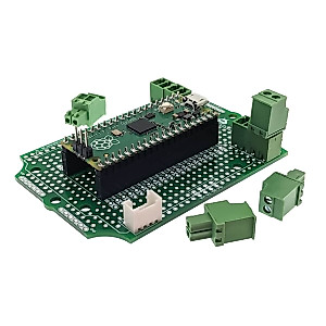 qBox Pi Pico DIY IOT Enclosure Kit, IOT Enclosure for Pi Pico Dev. Board, Waterproof IP65 Enclosure with Glands, Pi Pico prototyping PCB and connectors Set