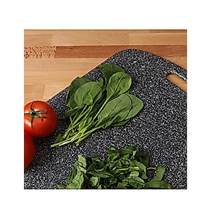 Dexas Decorator House SuperBoard Cutting Board with Rounded Corners, 12 by 16 inches, Heavy Granite