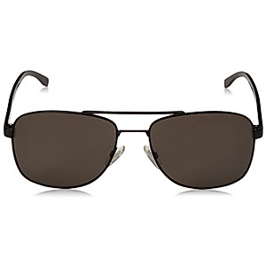 BOSS by Hugo Boss Men's BOSS 0762/S Rectangular Sunglasses, Matte Black, 58mm, 17mm