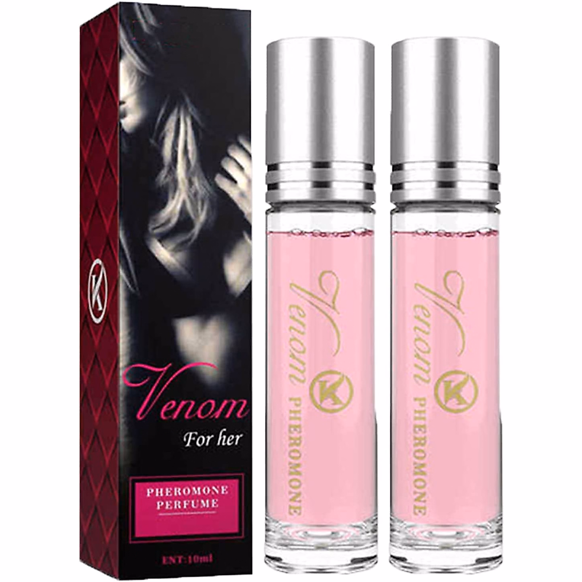 Pheromone Perfume, Venom Fragrance for Her, Aphrodite's Phero perfume, Pheromone Oil for Women To Attract Men, Roll On Pheremone Oils, Ladies Pharamon Perfume(For Women-2PCS)