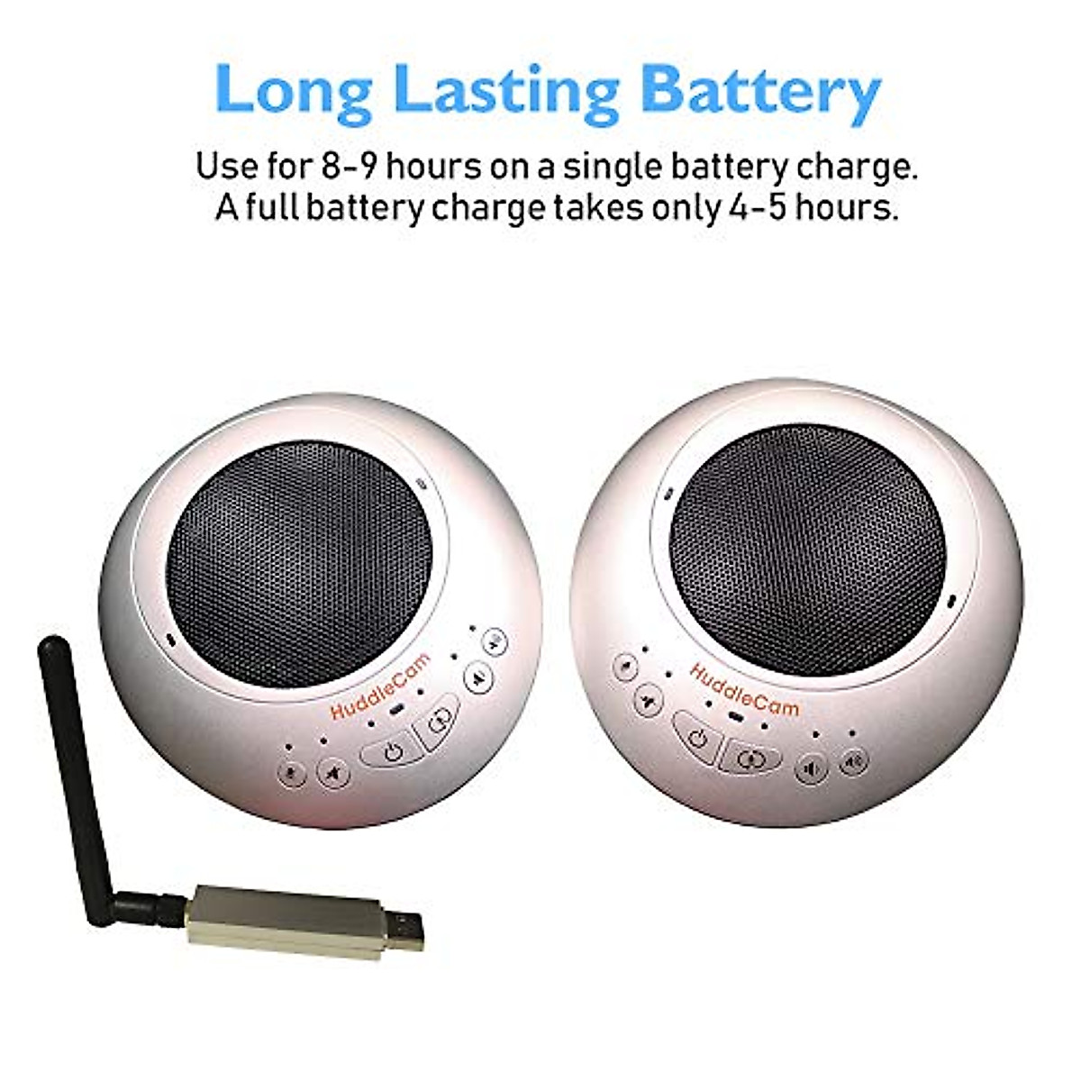 HuddleCamHD HuddlePod Air2 Dual Wireless Speakerphone System - Grey