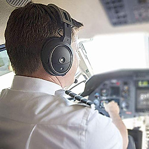 A20 Headset Replacement Ear Pads Ear Cushions Kit Compatible with Bose Aviation Headset X A10 A20 Headphone Ear Cups Ear Cover Earpads Repair Parts Memory Foam Earpads(Black)