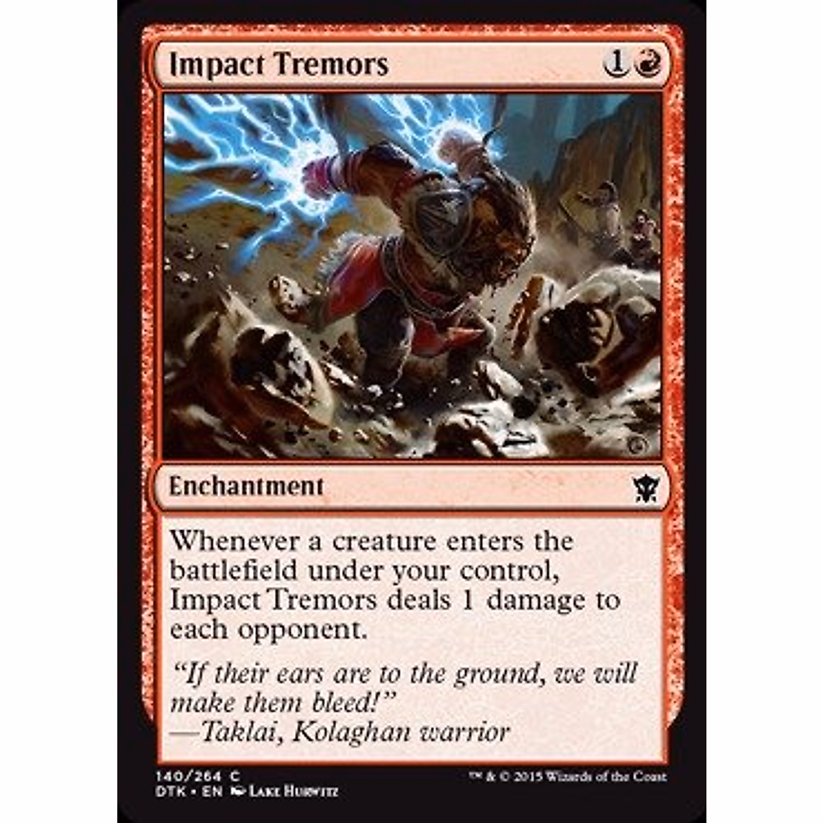 Magic The Gathering - Impact Tremors (140/264) - Dragons of Tarkir