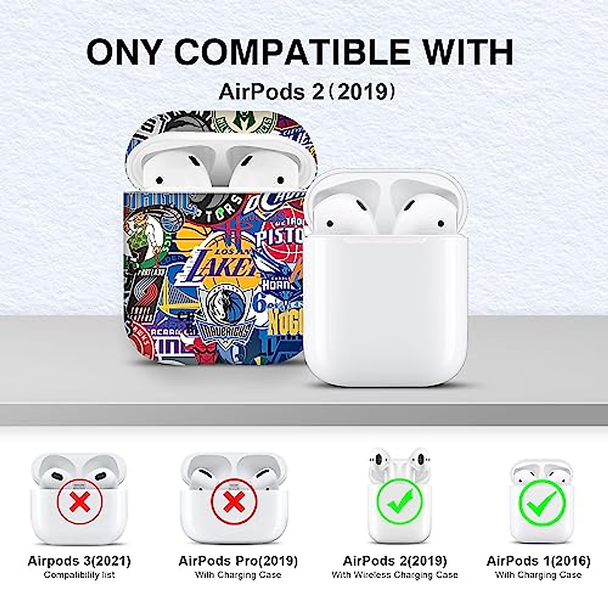 Gedicht for Airpods 2nd Generation Case Sports Basketball Football, Protective TPU Soft Cases Cover Rugged for Apple Airpod 1st Generation Case with Keychain for Women Men，Basketball
