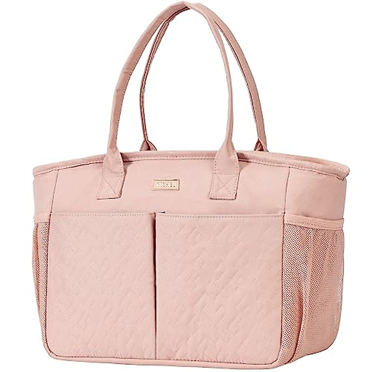 NISHEL Lunch Box for Women, Portable Insulated Lunch Bag, Reusable Cooler Bag with Leak-proof Insulated Thermal Compartment, Tote for Office Work Picnic Travel Gym, Pink