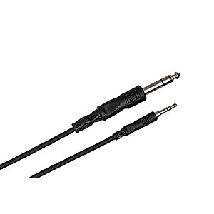 Hosa CMS-103 3.5 mm TRS to 1/4" TRS Stereo Interconnect Cable, 3 Feet