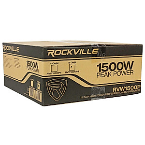 Rockville (2) RVW1500P8 3000w 15" Raw DJ Subwoofers 8 Ohm Subs 70OZ Magnet