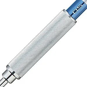 uni Shift Pipe Lock Drafting 0.5mm Pencil, Silver Body with Blue Accent (M51010.26)